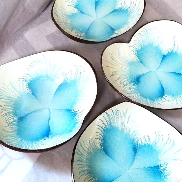 Dining | Coconut Plate Set Of 4 | Poshmark